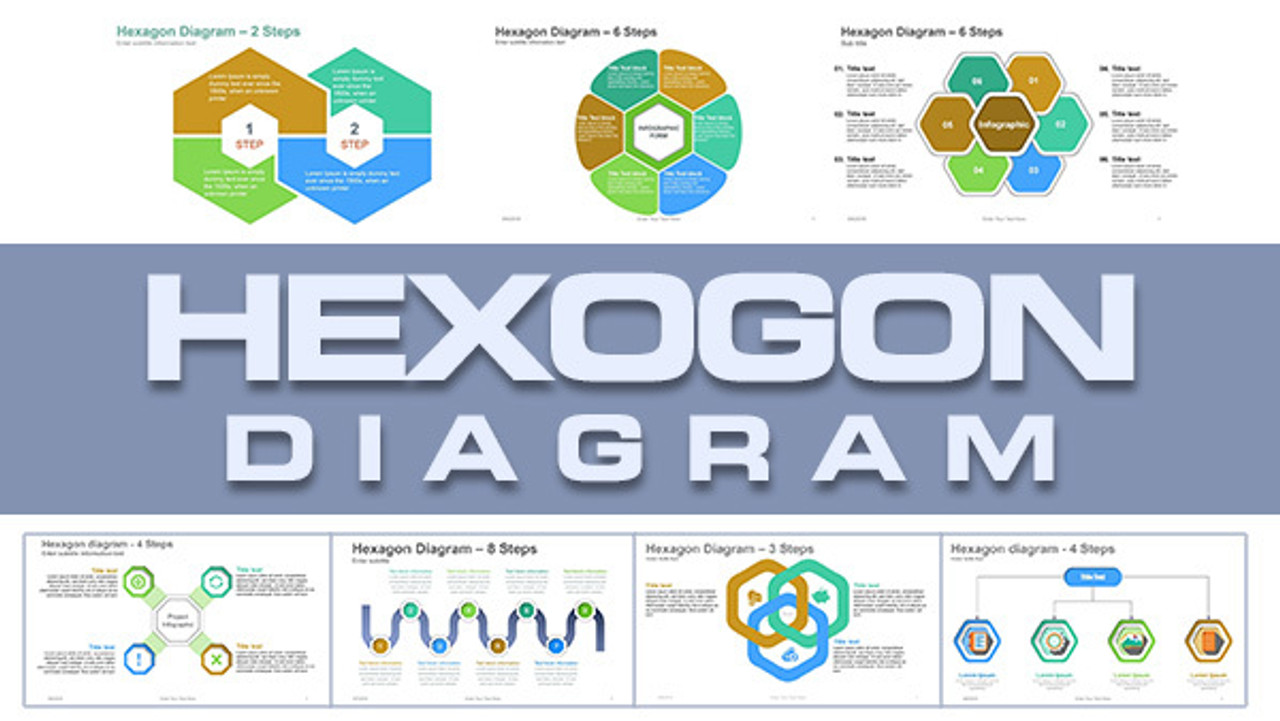 Slides Design - Hexagon Diagram - Page 1 - Slides365